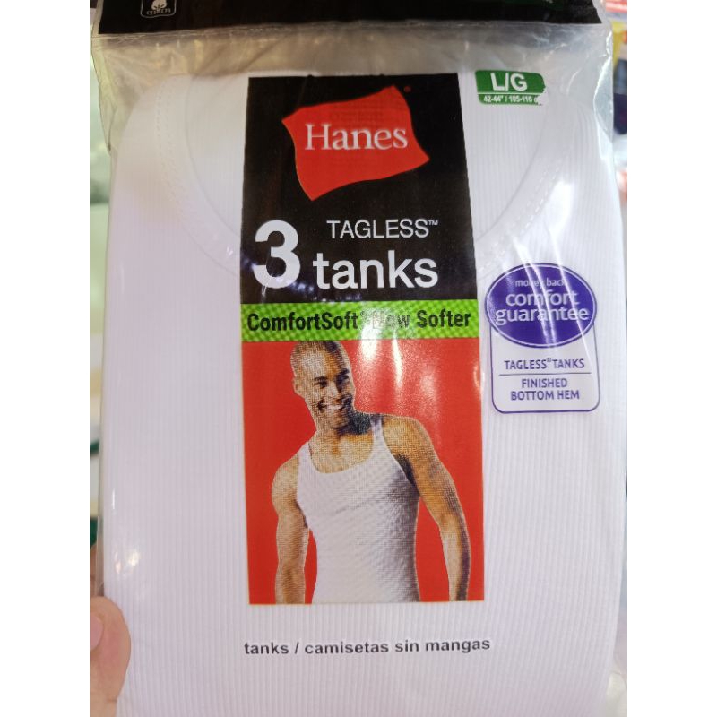 HANES SANDO ALL WHITE 3pcs | Shopee Philippines