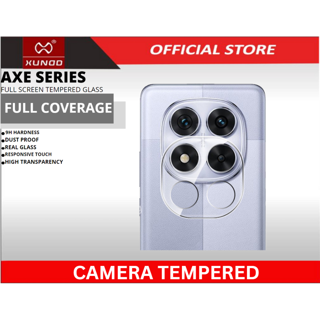REDMI NOTE 14 4G 5G / NOTE 14 PRO 5G PLUS PREMIUM Camera Tempered Glass ...