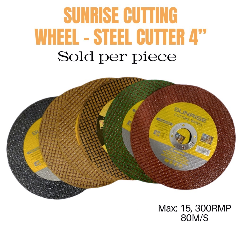 1pc. 4" Sunrise Cutting Disc Sold per piece Assorted Color | Shopee ...
