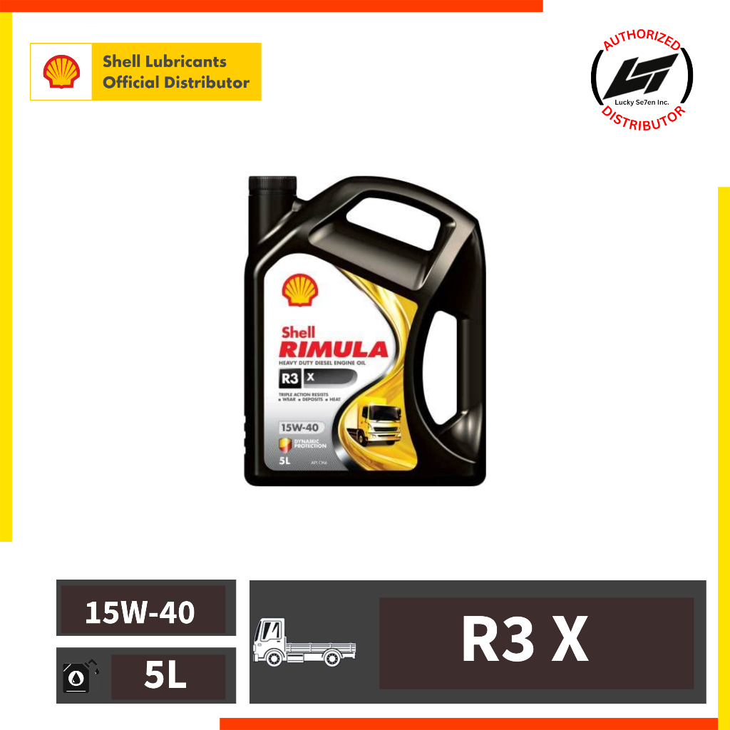Shell Rimula R3X 15W 40 5 Liters API Rating CH4 | Shopee Philippines