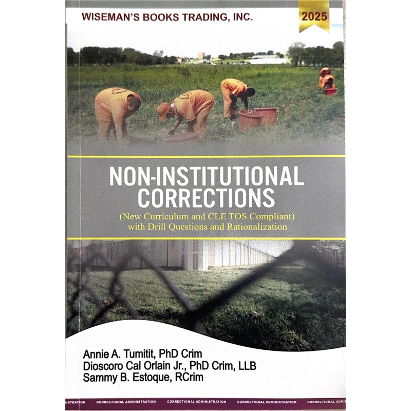Non-Institutional Corrections (New Curriculum and CLE TOS Compliant ...