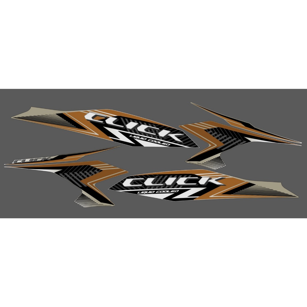 CLICK 125 version 3 2024 model design sticker (honda) Custom color ...