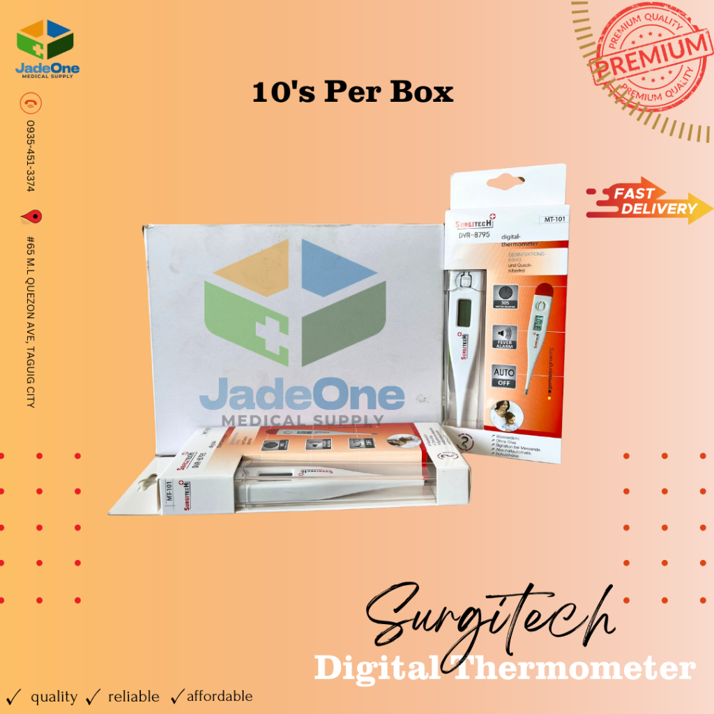 SURGITECH Digital Thermometer (10's/Box) | Shopee Philippines