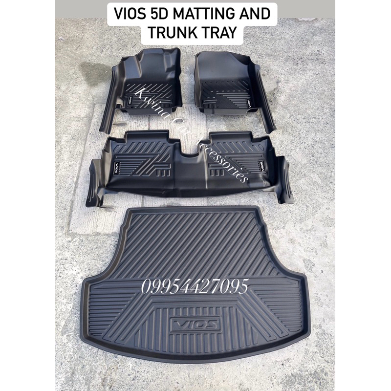 TOYOTA VIOS 2019-2026 5D FULKY EXTENDED DEEP DISH MATTING AND VIOS ...