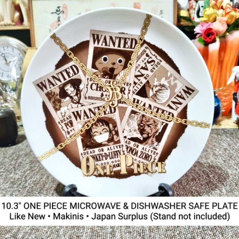 ONE PIECE MICROWAVE AND DISHWASHER SAFE PLATE • JAPAN SURPLUS | Shopee ...