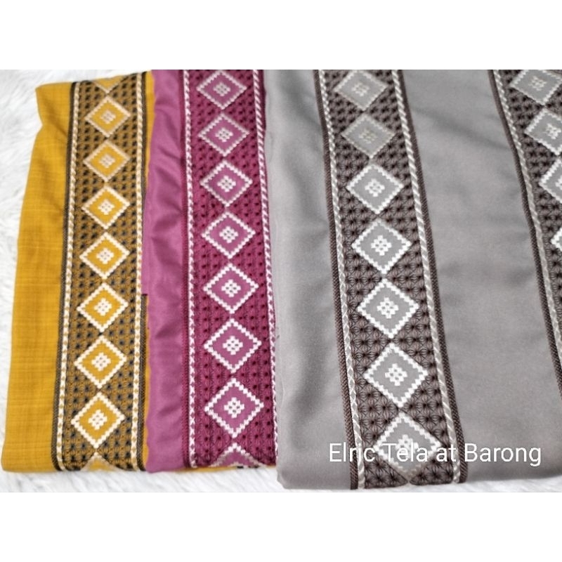 Tela Barong: Fabric with Burda 2yards Full Open (Oriental) | Shopee ...