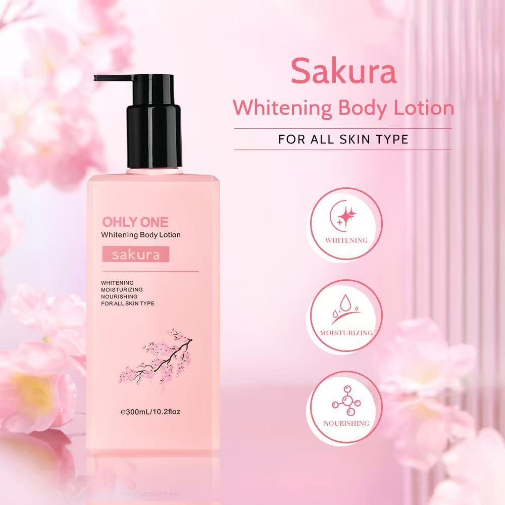 OHLY ONE Papaya Sakura Vitamin C Niacinamide Body Lotion Cherry Extract ...