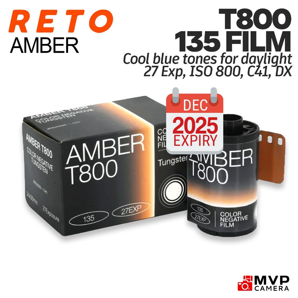 RETO AMBER T800 135 35mm Motion Picture Negative Film REPACK 27 ...