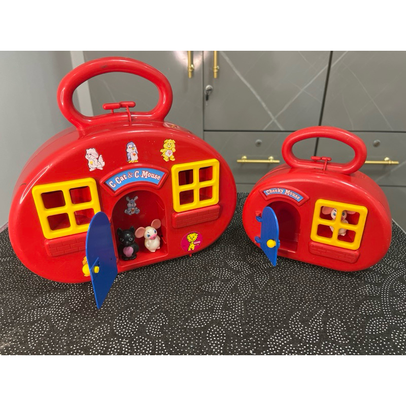 80s Bluebird Carry Case Cat and Mouse Playset | Shopee Philippines