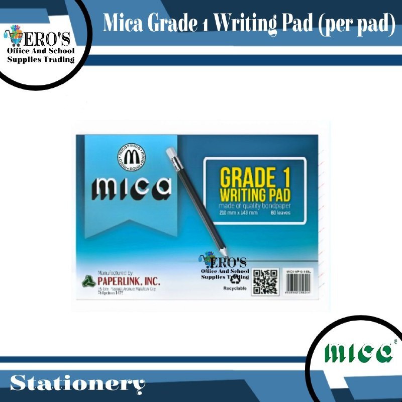 MICA Grade 1 Pad Paper (1 pad) | Shopee Philippines