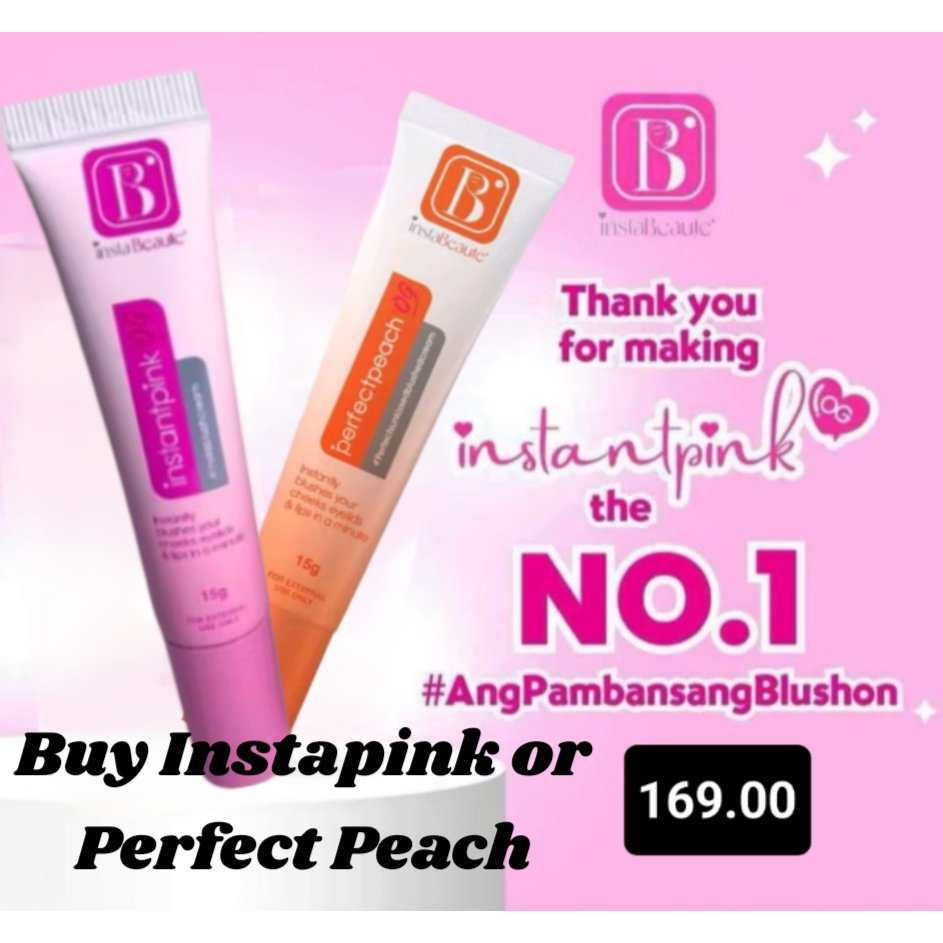 INSTANTPINK CREAM BLUSH | PERFECT PEACH CREAM 15G BY INSTABEAUTE NEW ...