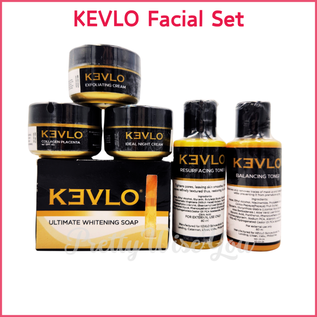 KEVLO Skinceuticals Facial Set Starter Main te nce Kit | Shopee Philippines