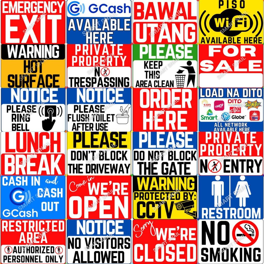 Laminated Signages A4 Size | Shopee Philippines