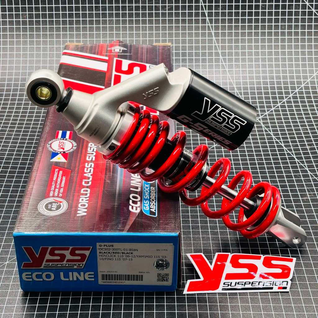 YSS G-PLUS MONOSHOCK 300MM BEAT/FINO/MIO RED | Shopee Philippines