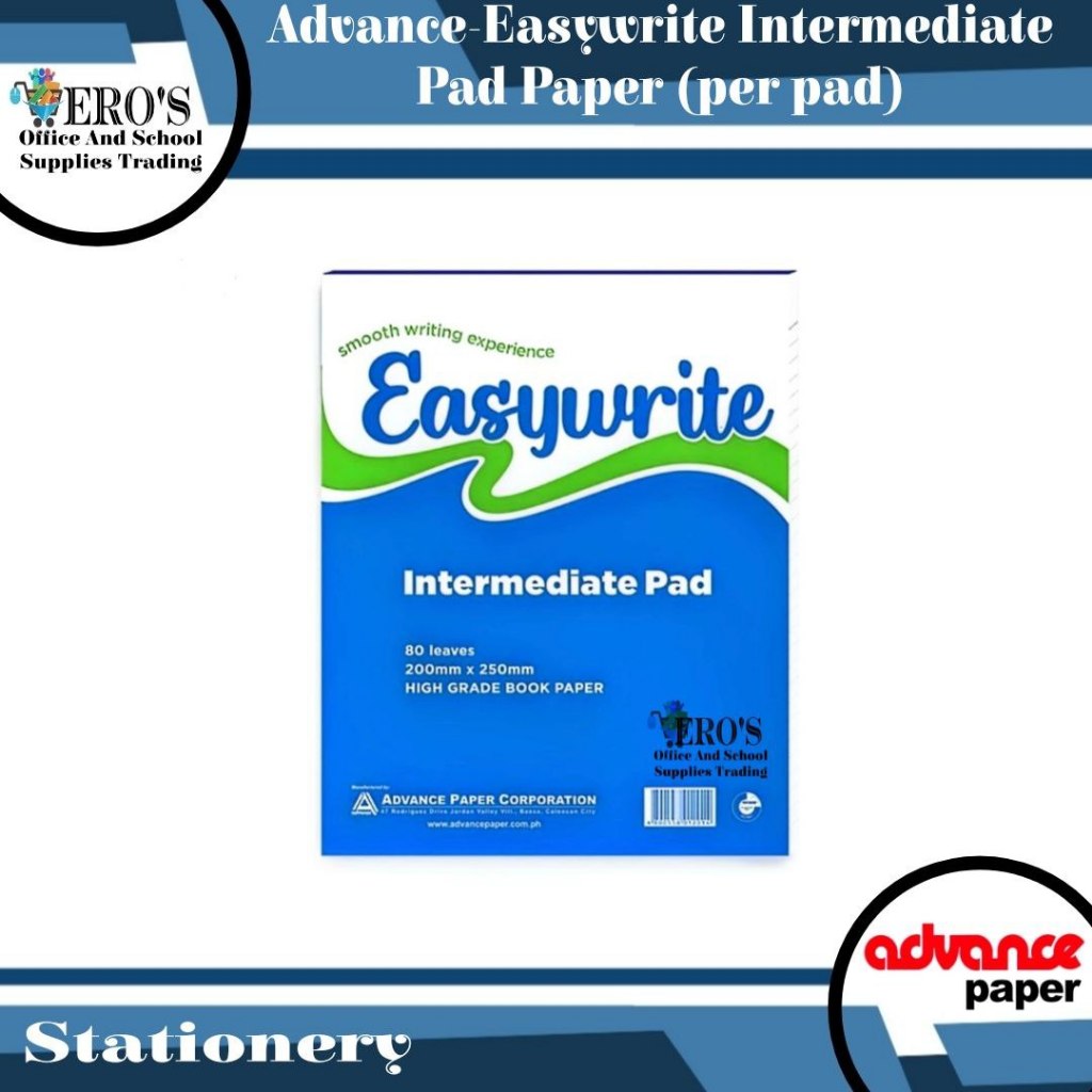 Easywrite Intermediate Pad Paper (1 pad) | Shopee Philippines