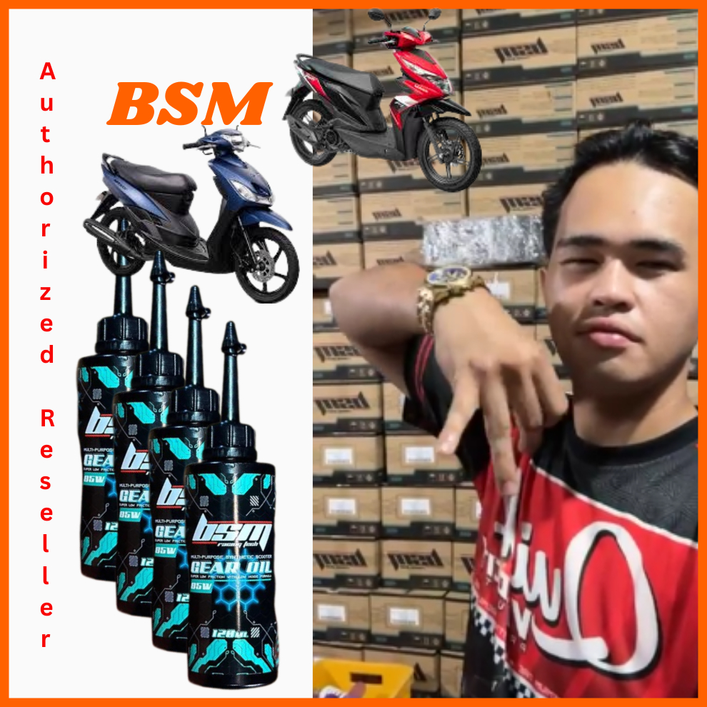 BSM Motorcycle Gear Oil 120ml Multi-Purpose Synthetic for all type of ...