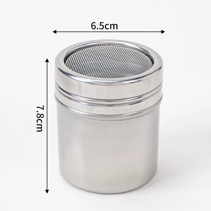 Stainless Powder Net Jar M Shaker Condiment Container Can For Pepper ...