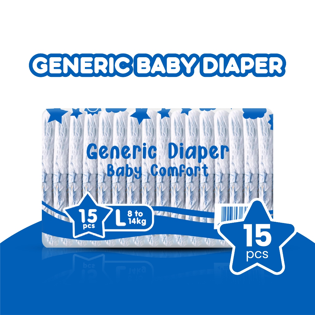 Generic Baby Diaper tape type 15`s Large | Shopee Philippines