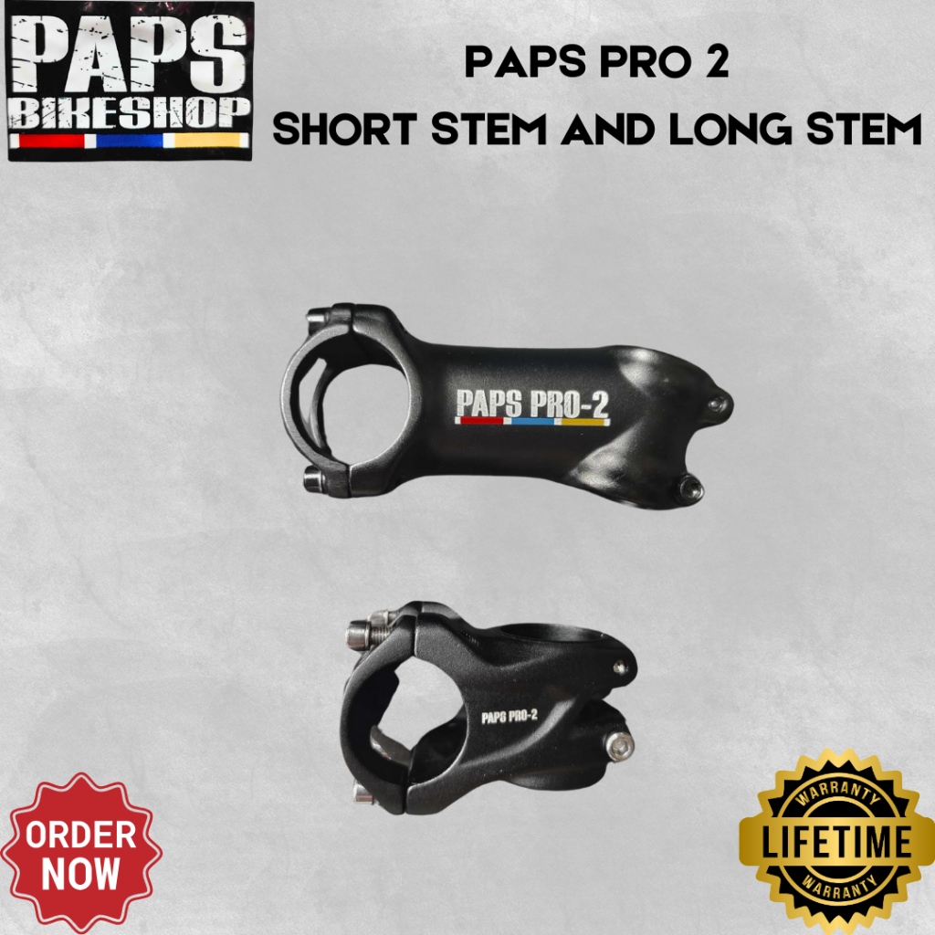 PAPS PRO 2 SHORT STEM AND LONG STEM FOR MOUNTAIN BIKE | Shopee Philippines