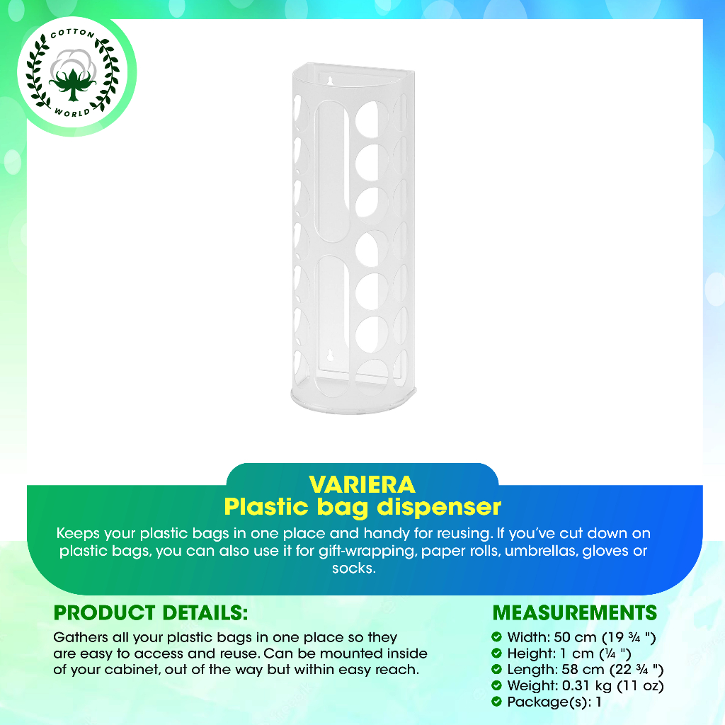 Ikea Variera Plastic Bag Dispenser | Shopee Philippines