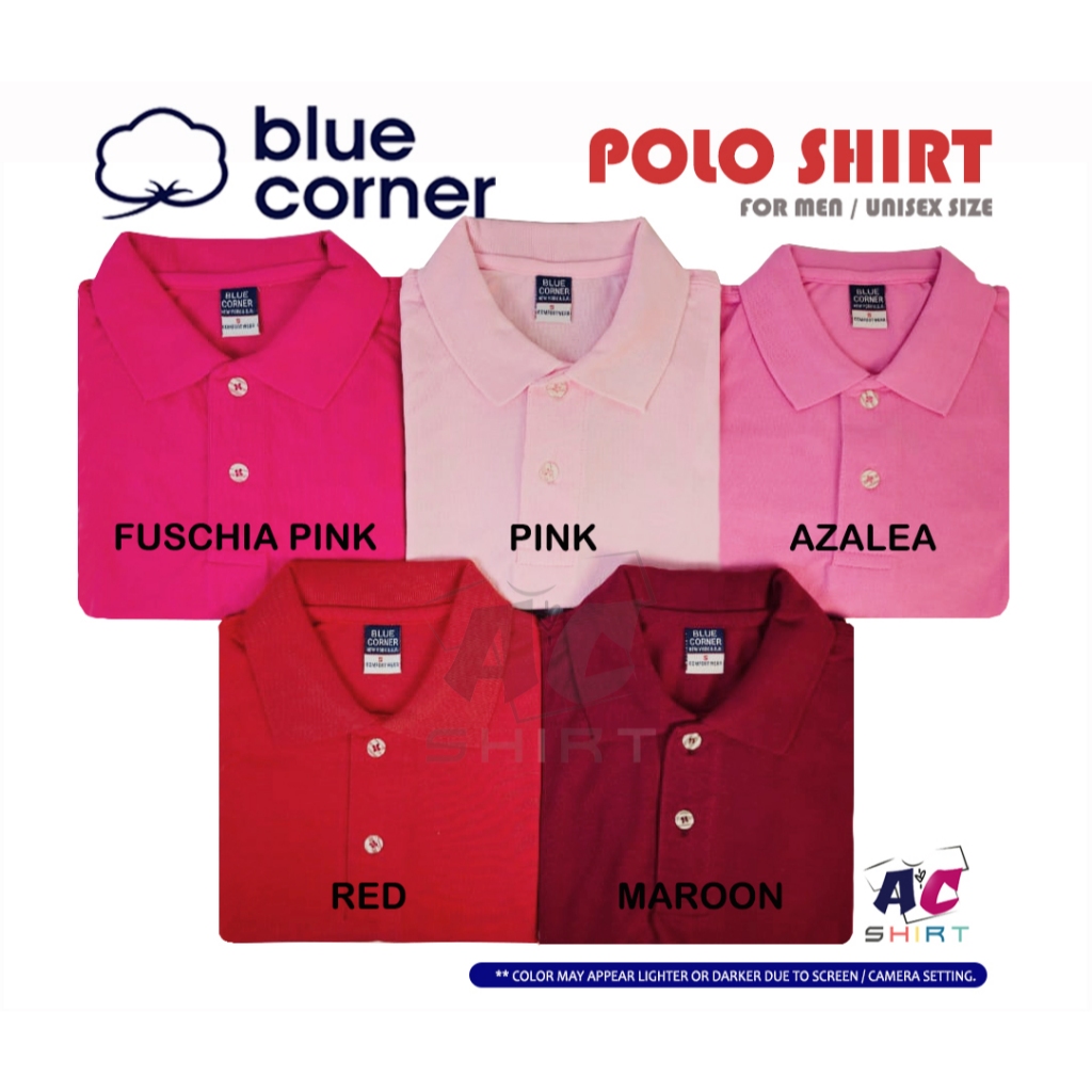 Blue Corner Unisex/Mens Poloshirt | Shopee Philippines