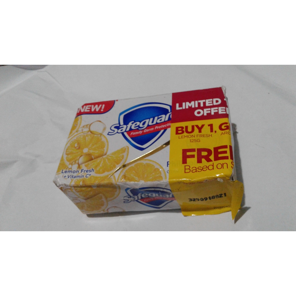 safeguard lemon fresh large soap 125 gram 1 one peice box YELLOW HEALTH ...