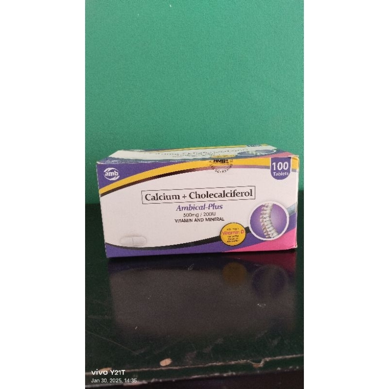 Calcium+Cholecalciferol AMBICAL -PLUS VITAMINS AND MINERALS | Shopee ...