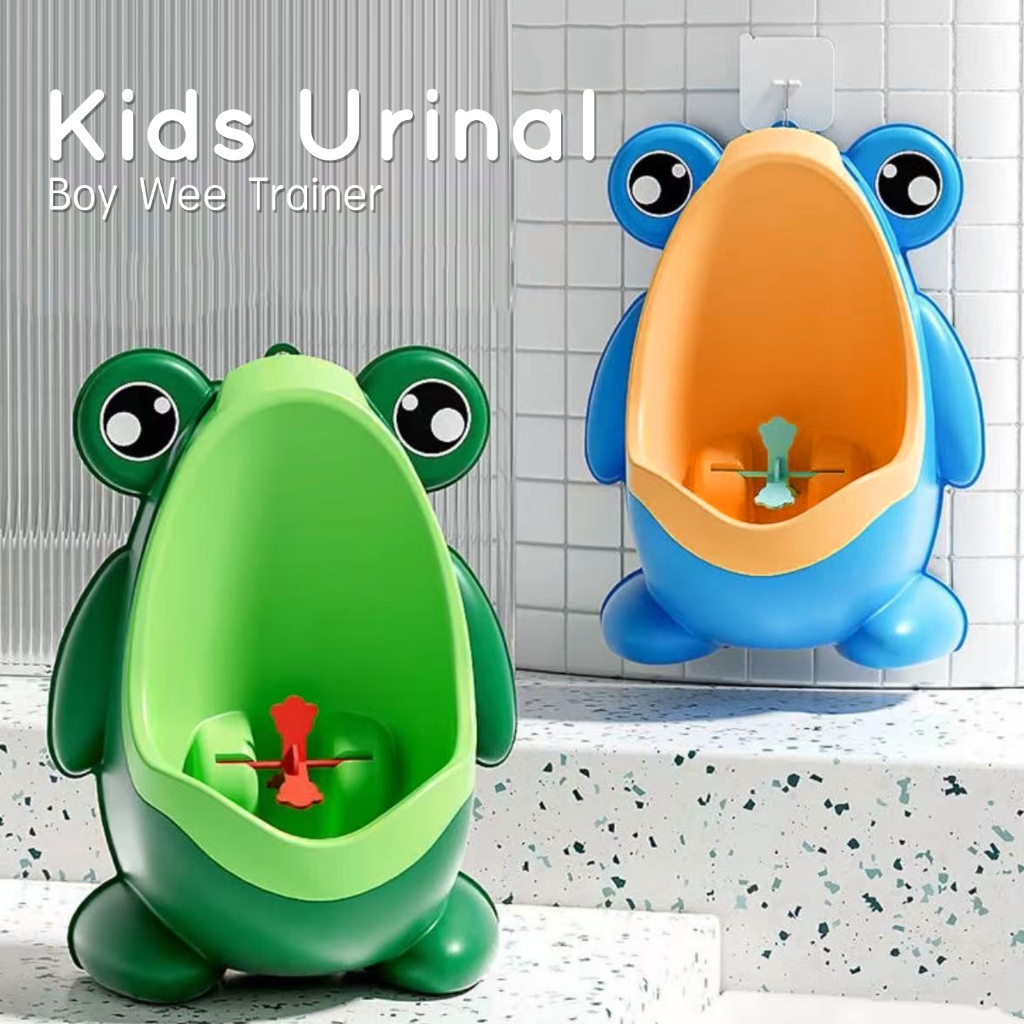 Children's Urinal Boy Kids Wee Trainer Cute Frog Shape Hanging Bucket ...