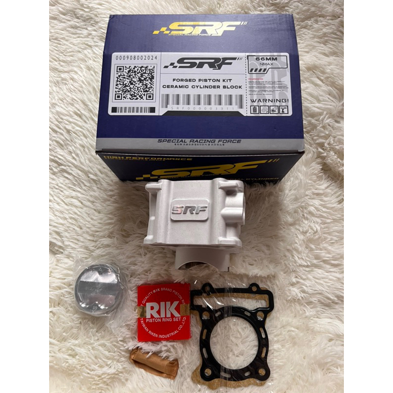 SRF [66MM, 72MM] Ceramic Cylinder Block (Forged Piston) for Aerox ...