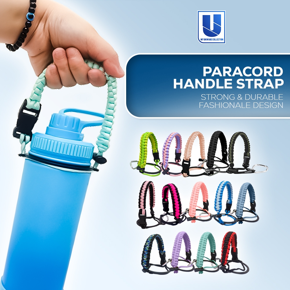 Paracord Handle for Water Bottle Carrier durable tumbler handle strap ...