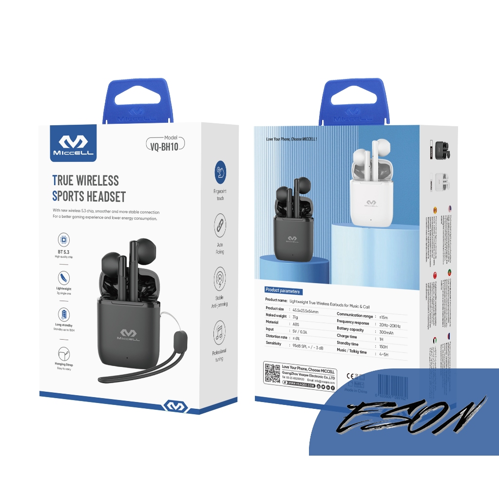 MICCELL BH10 True Wireless Earphones - Esonshopph | Shopee Philippines