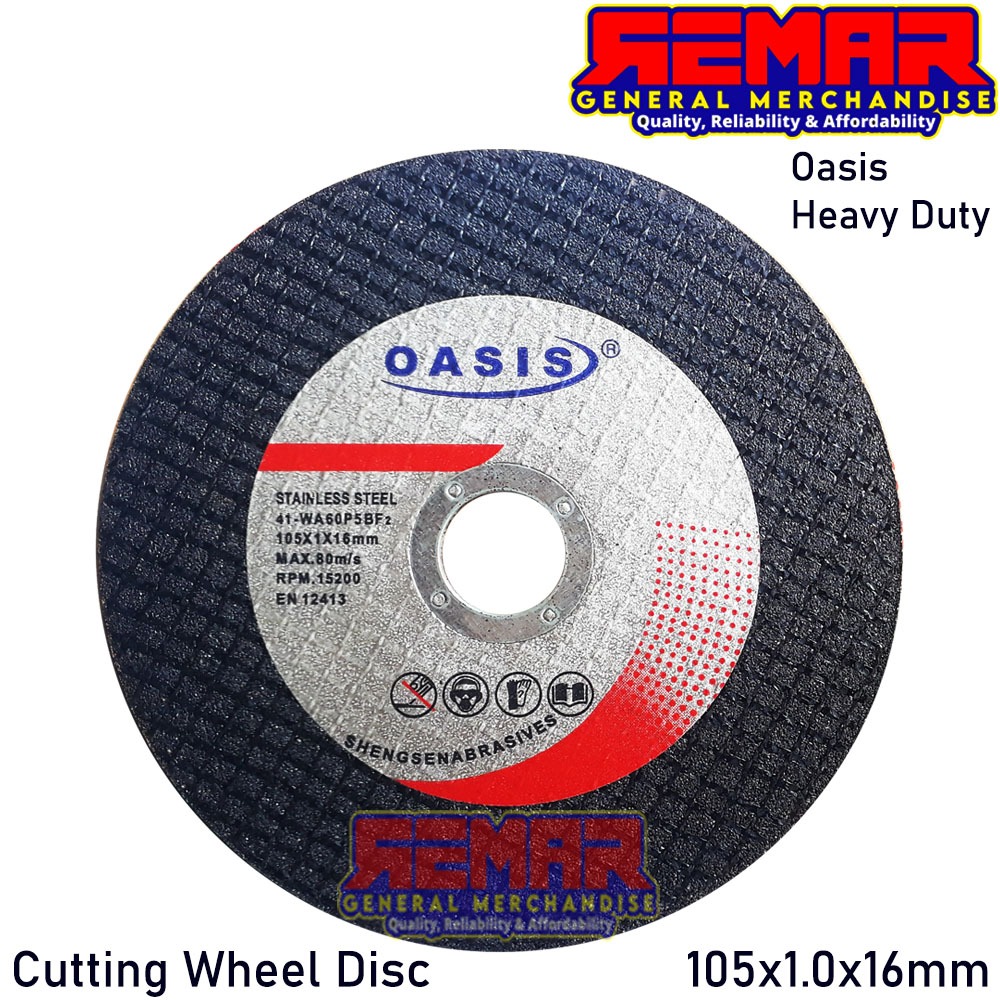 Oasis Cutting Disc Heavy Duty 4" (25pcs) For Metal I Remar | Shopee ...