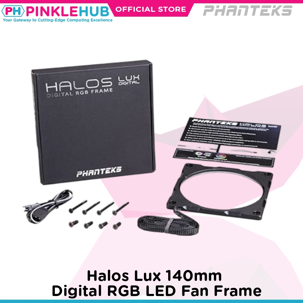 PinkleHub I Phanteks Halos Lux 140mm Digital RGB LED Fan Frame ...