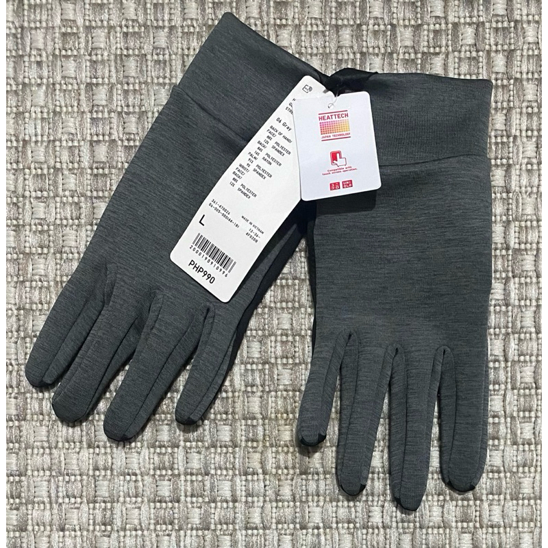 Brand New Authentic Uniqlo Men Heattech Lined Gloves Faux Suede ...