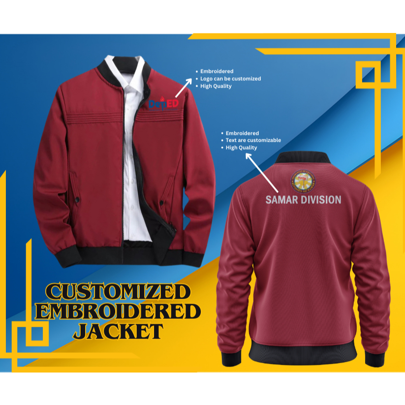 Samar Division Jacket Embroidered Bomber Jacket | Shopee Philippines