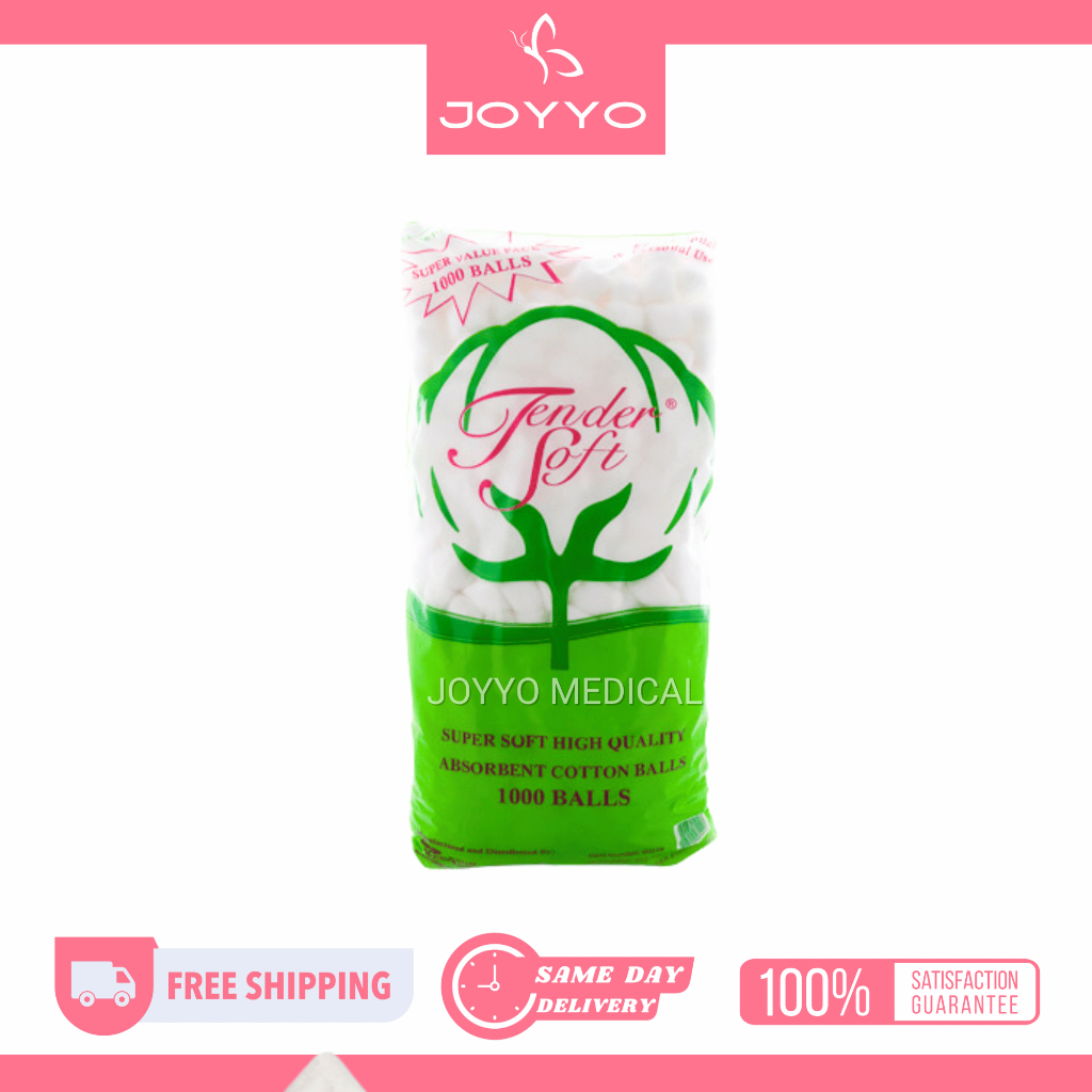 TENDER SOFT Cotton Balls 1000 balls | Shopee Philippines