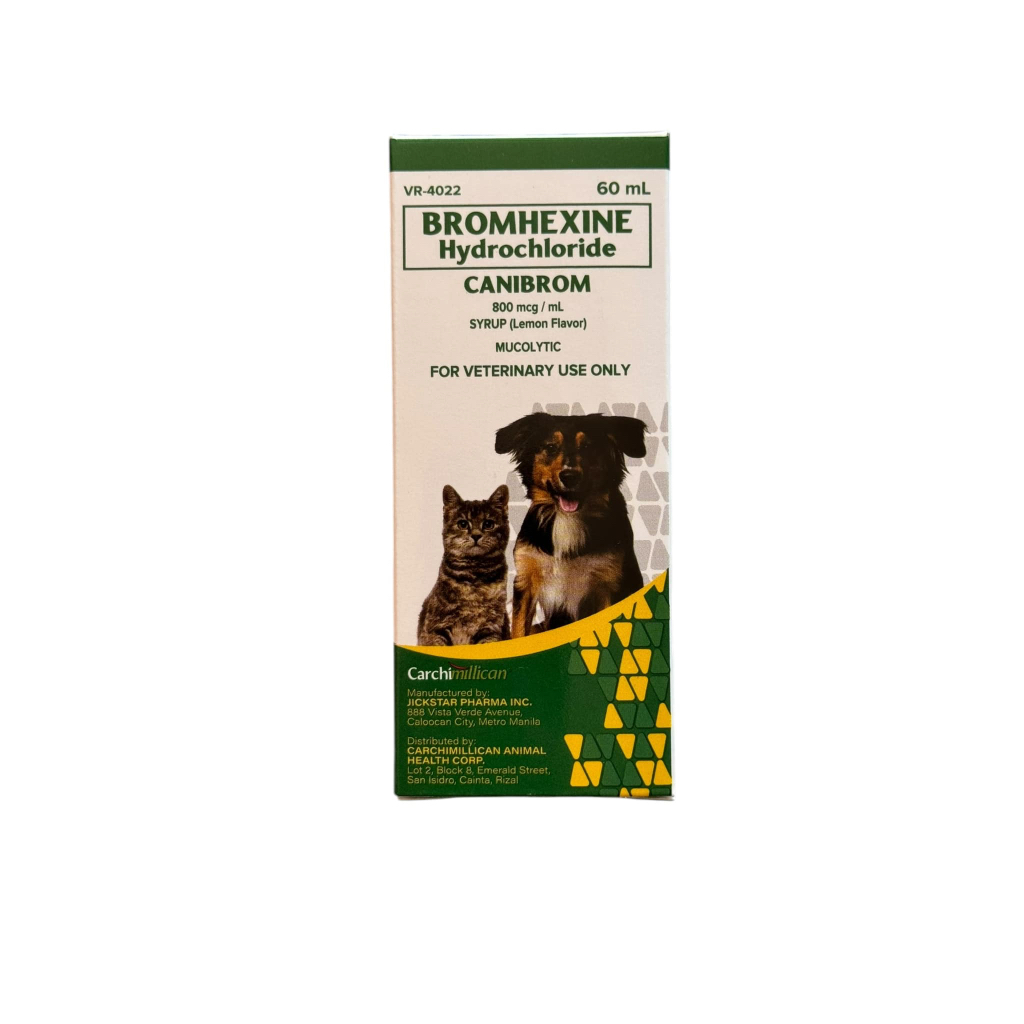 Canibrom ( Bromhexine Hydrochloride ) 60ml for Dog and Cat | Shopee ...