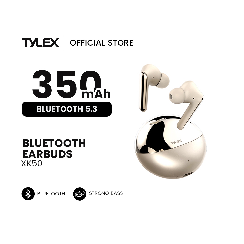 TYLEX XK50 Bluetooth Earbuds 350mAh Charging Case Bluetooth 5.3 In-Ear ...