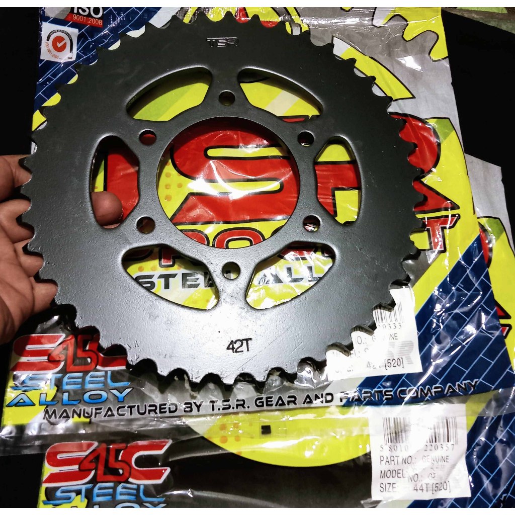 TSR [ 520 ] Rear Sprocket for SNIPER150 / SNIPER155 Motorcycle | Shopee ...