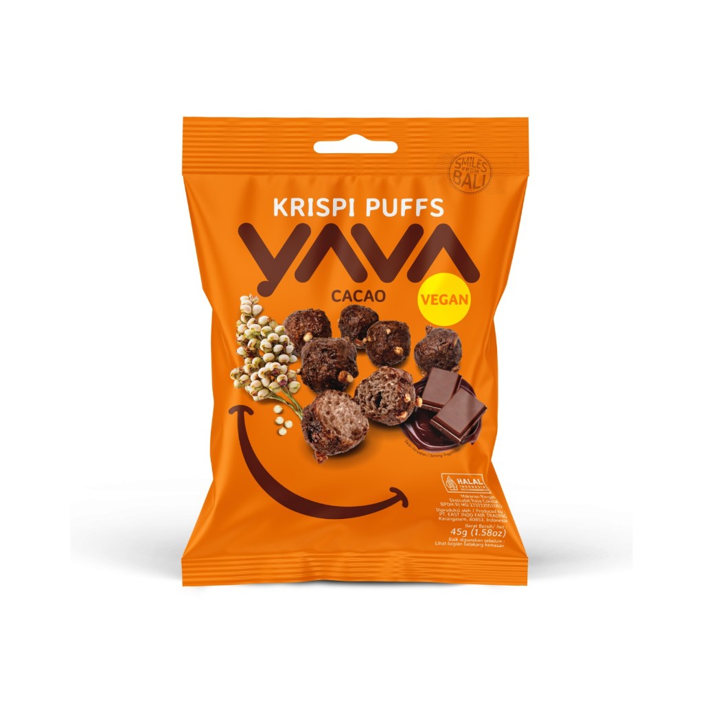 Yava Bali Krispi Puffs Cacao 45g | Shopee Philippines