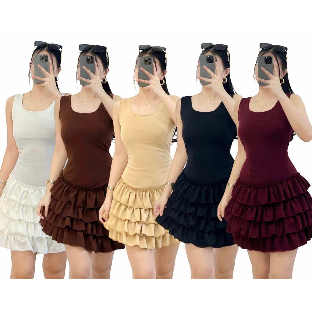 BEA MINI RUFFLES DRESS | Shopee Philippines