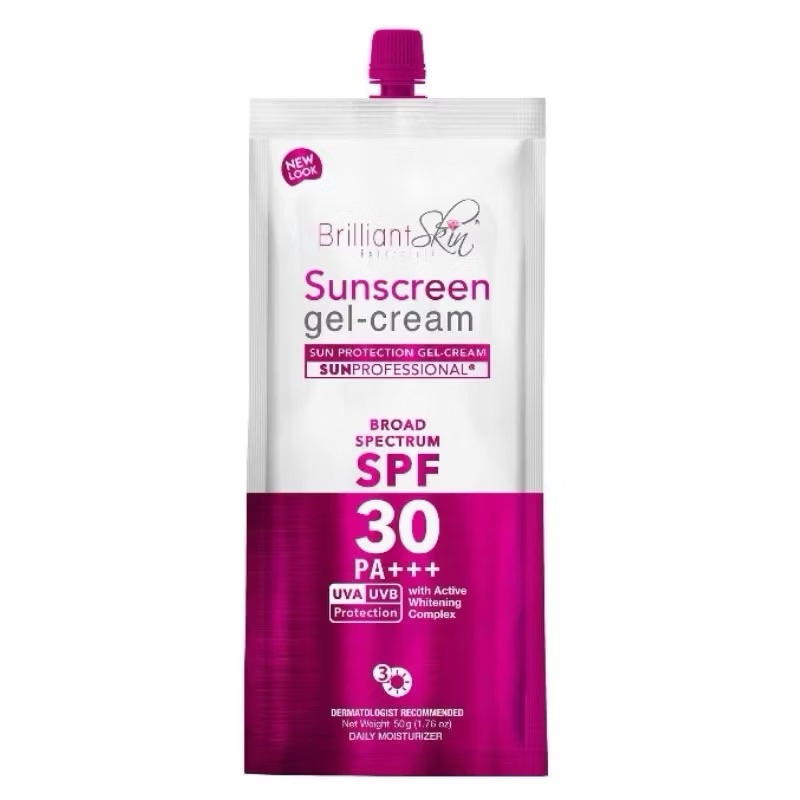 Brilliant Skin Sunscreen Gel-Cream SPF30 50g | Shopee Philippines