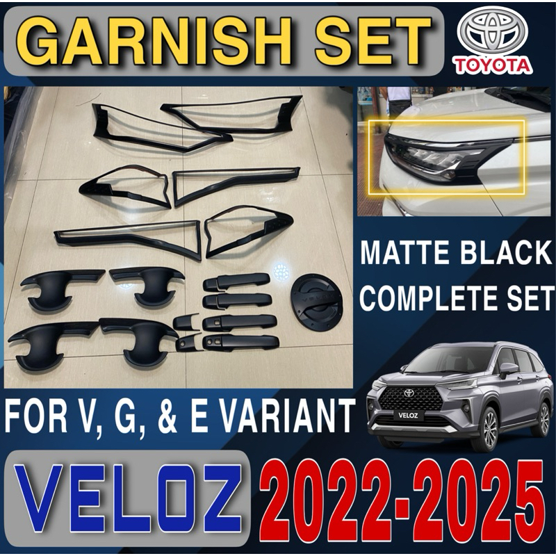 Toyota Veloz 2022-2025 Garnish set | Shopee Philippines