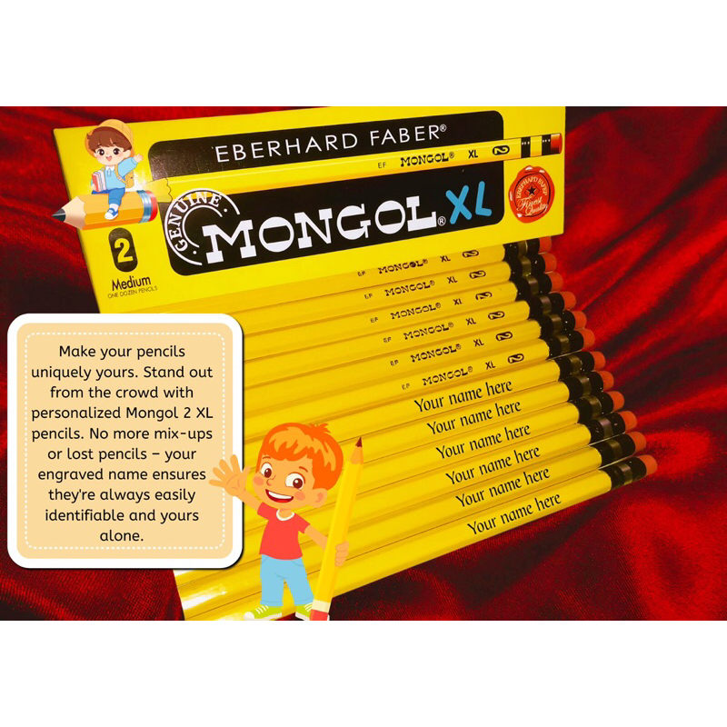 Mongol 2 XL with name/text engraved | Shopee Philippines