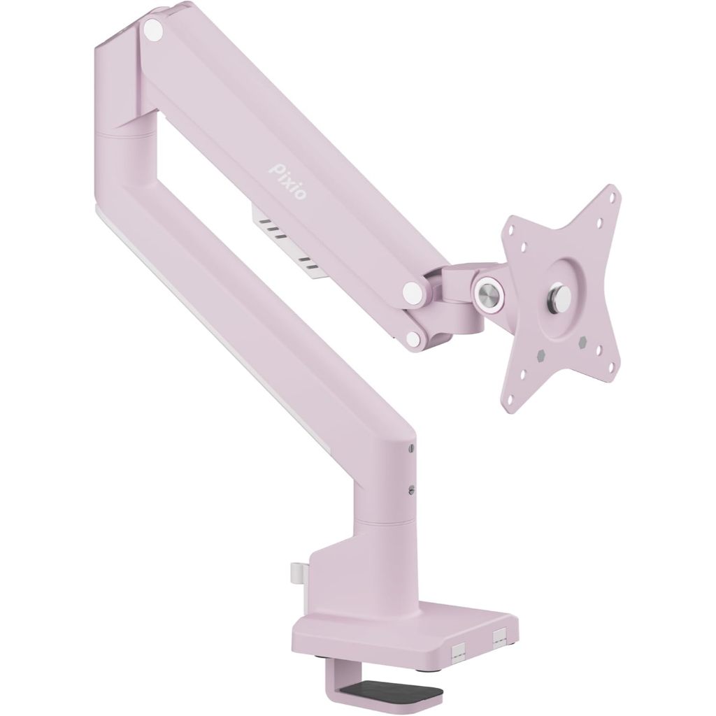 Pixio PS1S Wave Pastel Pink Monitor Arm Single Pastel Pink Cute Top and ...