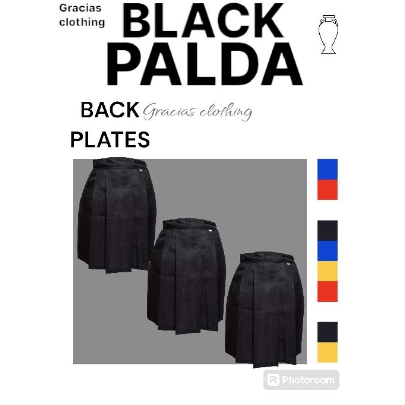 BLACK PALDA/ BACK PLATES/ GOOD QUALITY/ KATRINA FABRIC/ SCHOOL UNIFORM ...