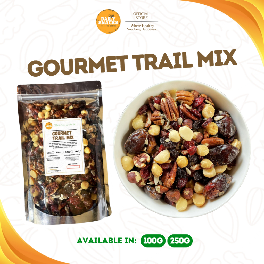 Daily Snacks Gourmet Trail Mix - 100g & 250g in Ziplock Pouch | Shopee ...