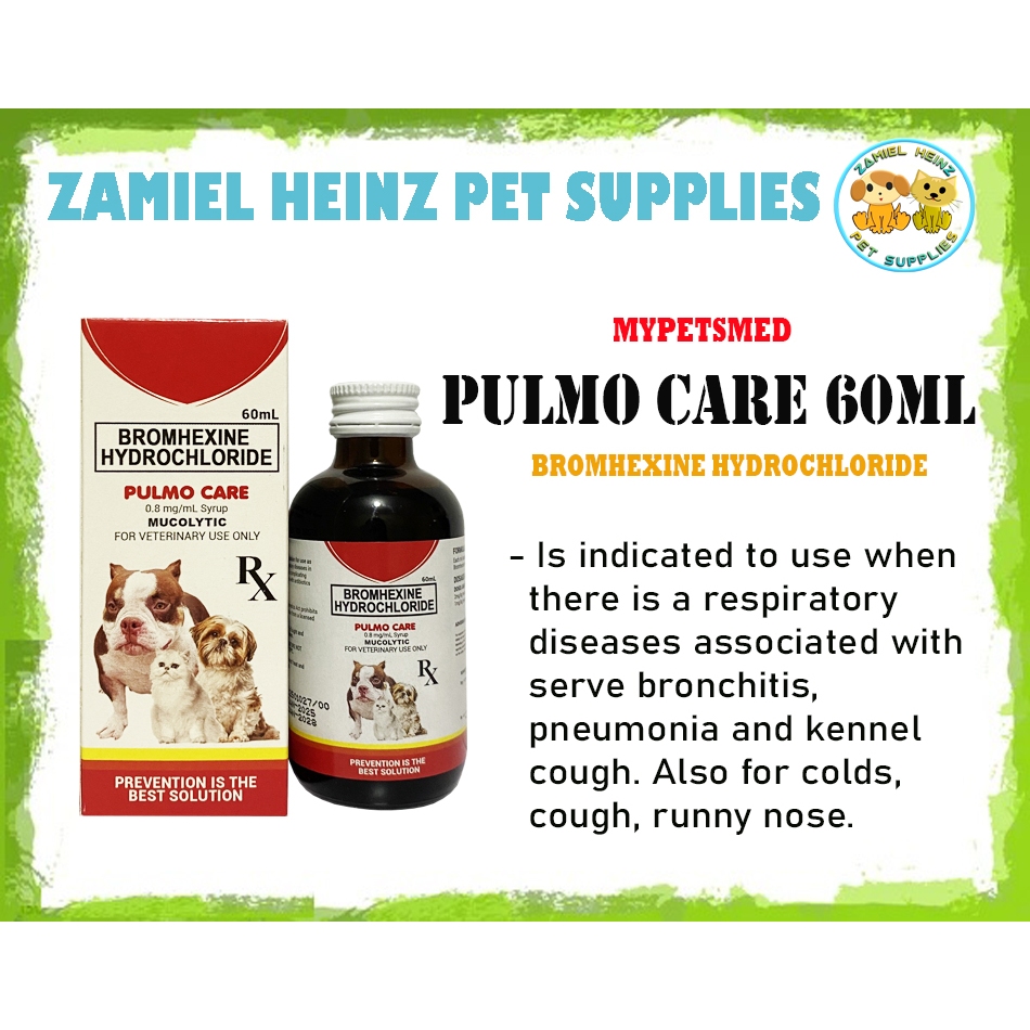 PETSMED Pulmo Care Mucolytic for PETS | 60mL | Shopee Philippines