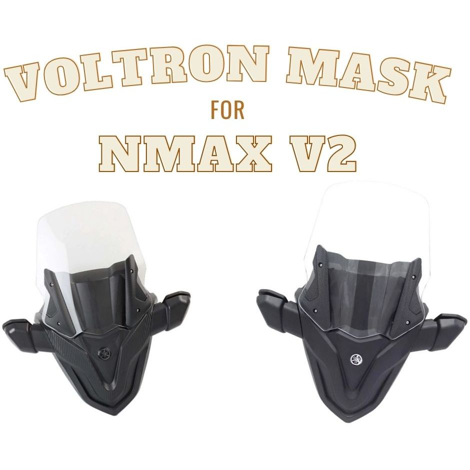 Voltron Mask Cover Carbon Design with Side Mirror & Windshield Visor ...