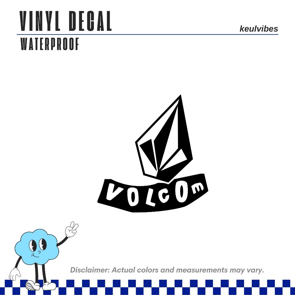 volcom logo 2 logo Vinyl Decals brand laptop motor bike car tumbler ...